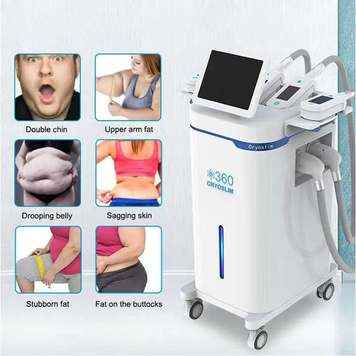 Cryolipolysis Fat Freezing 4 Handles 360 Fat Cell Dissolve Slimming ...