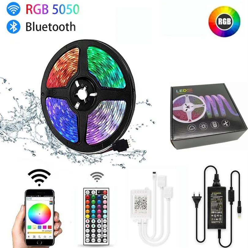 5M/10M RGB LED Strip Lights - SMD 5050 Flexible DIY Lighting Kit, App ...