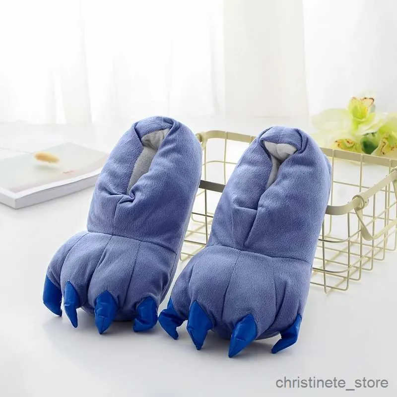 Cute Animal Slippers for Kids - Warm Plush Indoor Shoes, Non-Slip ...