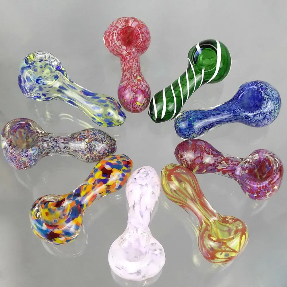 Glass Spoon Smoking Pipes For Smoking Hand Made Pipe Colors May Vary ...