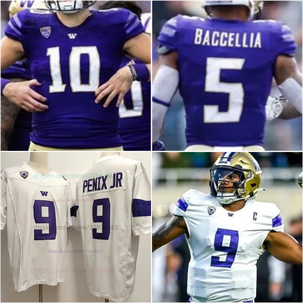 Custom Michael Penix Jr. Washington Huskies Football Jersey College ...