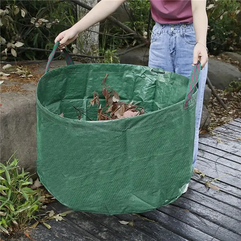 Large Reusable Yard Waste Bags - Heavy-Duty Leaf Collection Containers ...