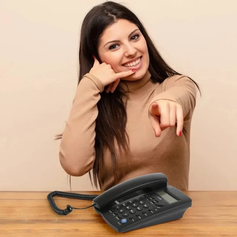 Wired Telephone For Home: Desktop Corded Phone With Big Buttons, Ideal ...