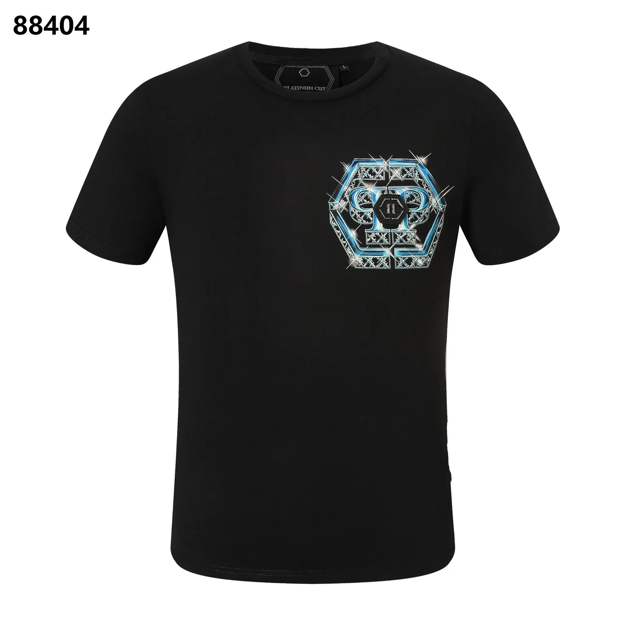 Philips PP Devil Skull Diamond Short Sleeved T Shirt For Men, Casual ...