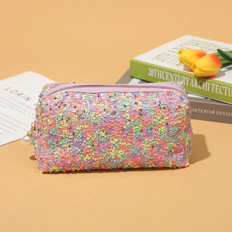 Colorful Fashion Sparkling Makeup Bag, Portable Traveling Storage Bags ...