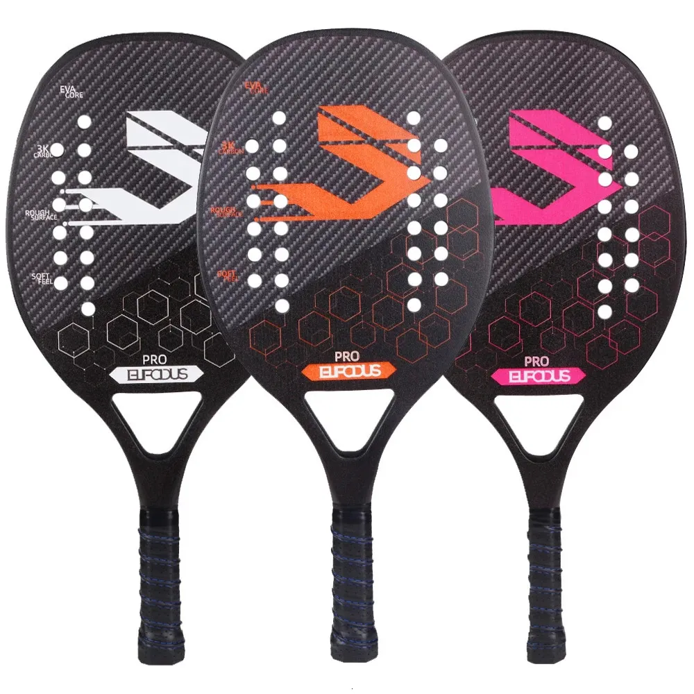Professional Full Carbon Beach Tennis Racket In English With 3K Fiber ...
