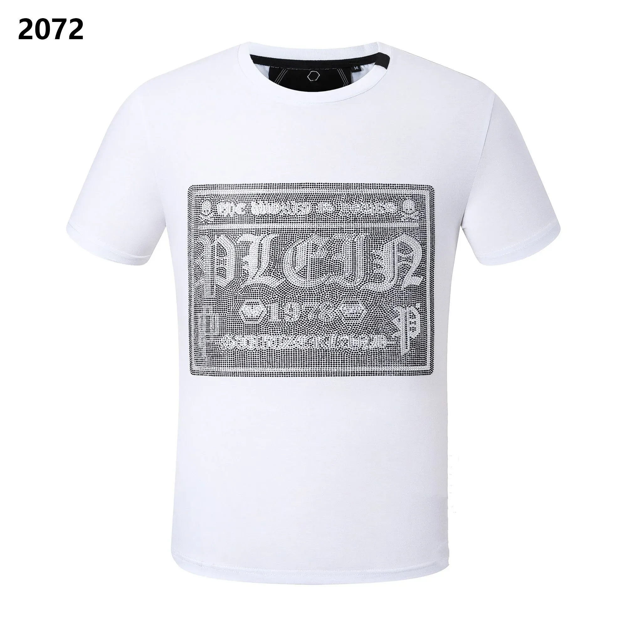 Philips PP Devil Skull Diamond Short Sleeved T Shirt For Men, Casual ...