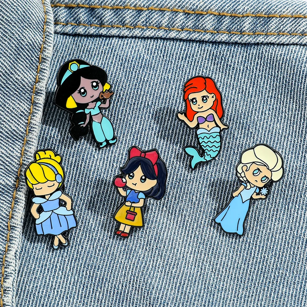 DHgate.com:baby girl childhood princess Enamel Pins Cute Anime Movies ...