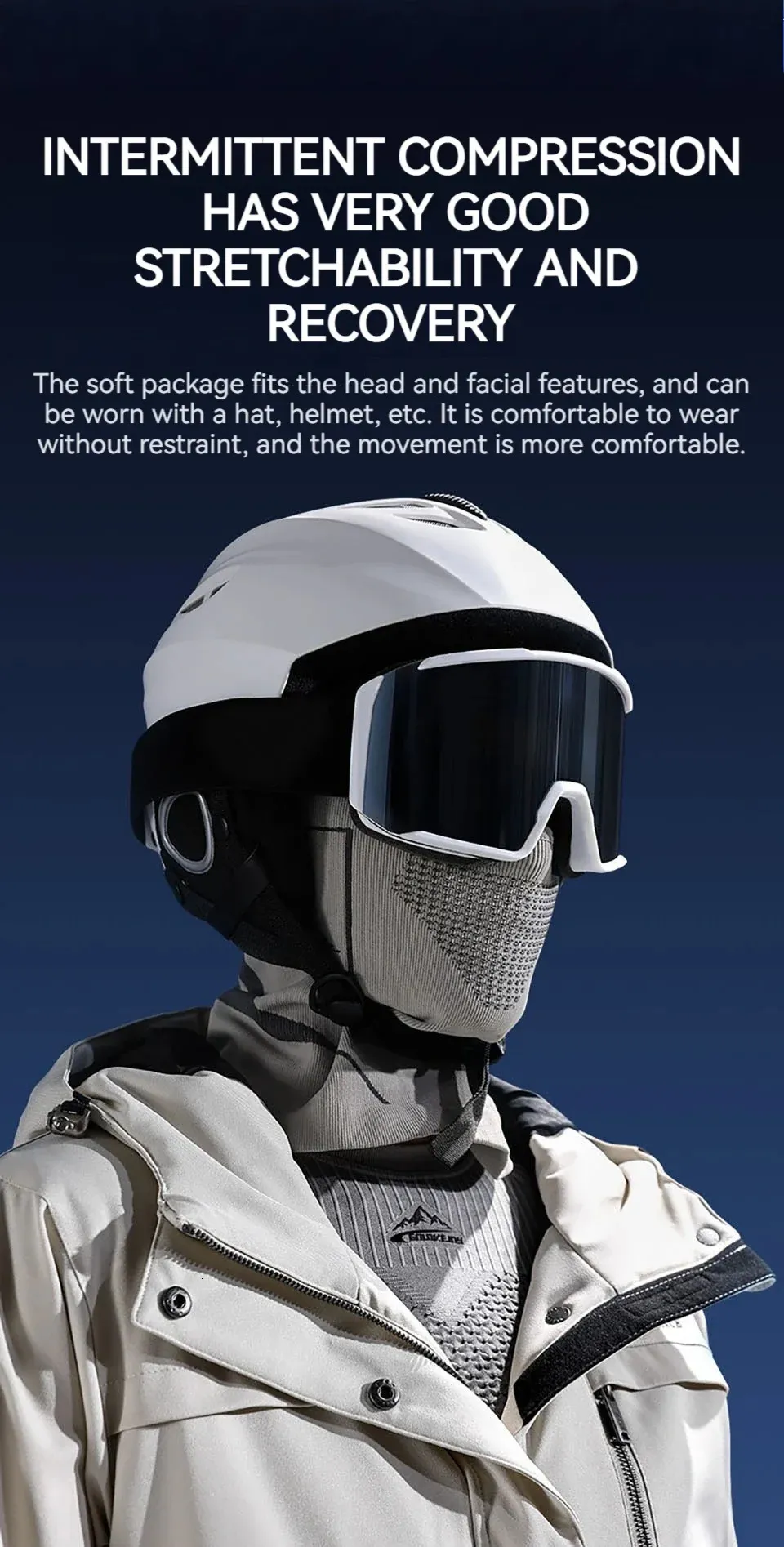 Cycling Caps Masks Winter Face Mask Balaclava Fleece Thermal Windproof ...
