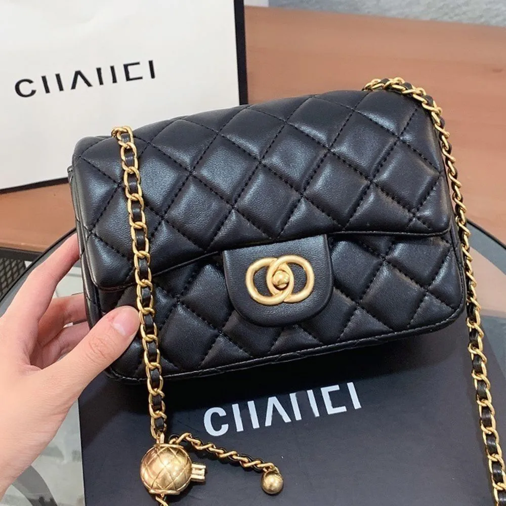 5A Mini Square Flap Channel Bag Designer Women Real Leather Caviar ...