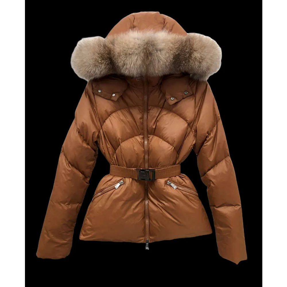 Women's Embroidered Monclair Down Parka with Fur Trimmed Hood from ...