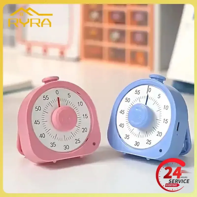 60-Minute Mechanical Kitchen Timer, Visual Countdown, Study Time ...
