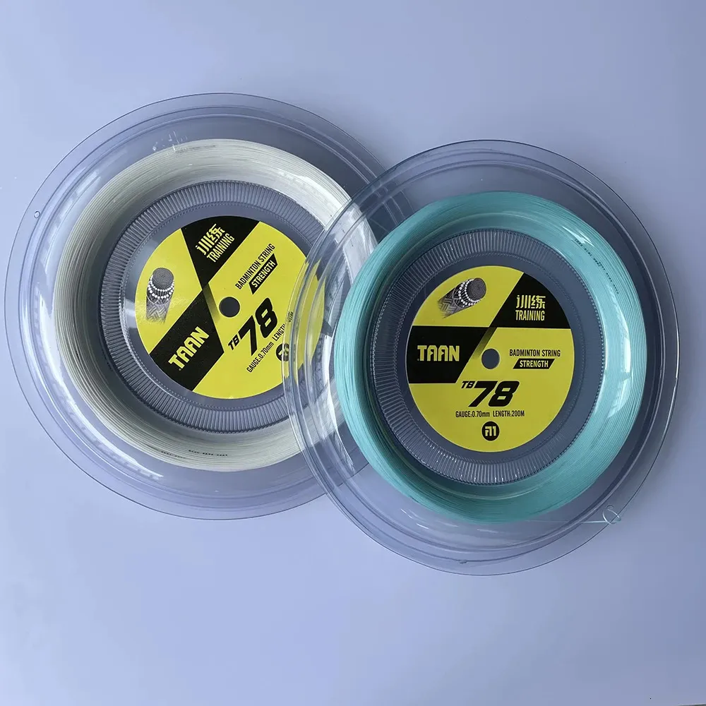 TAAN TB78 Badminton Racket Strings, 1 Big Reel, Gauge 0.70mm, Durable ...