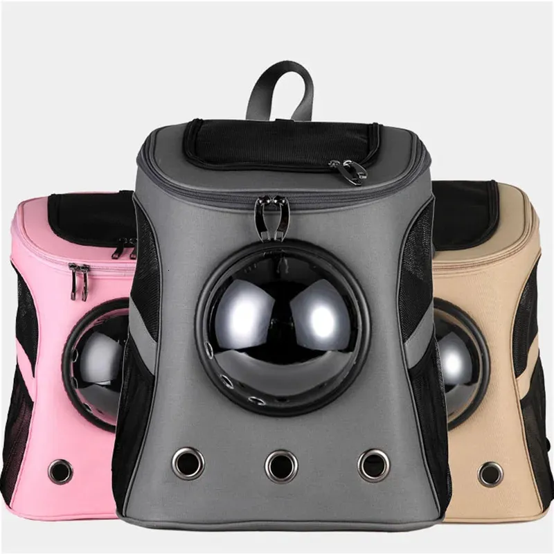 Cat Backpack Carrier Denim Pet Backpack With Space Capsule Bubble For ...