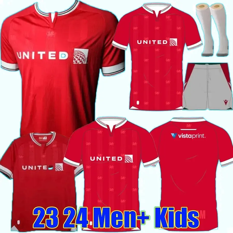 Wrexham Kids Football Kit, Rutherford, Boden, Wedgbury, Allsopp ...