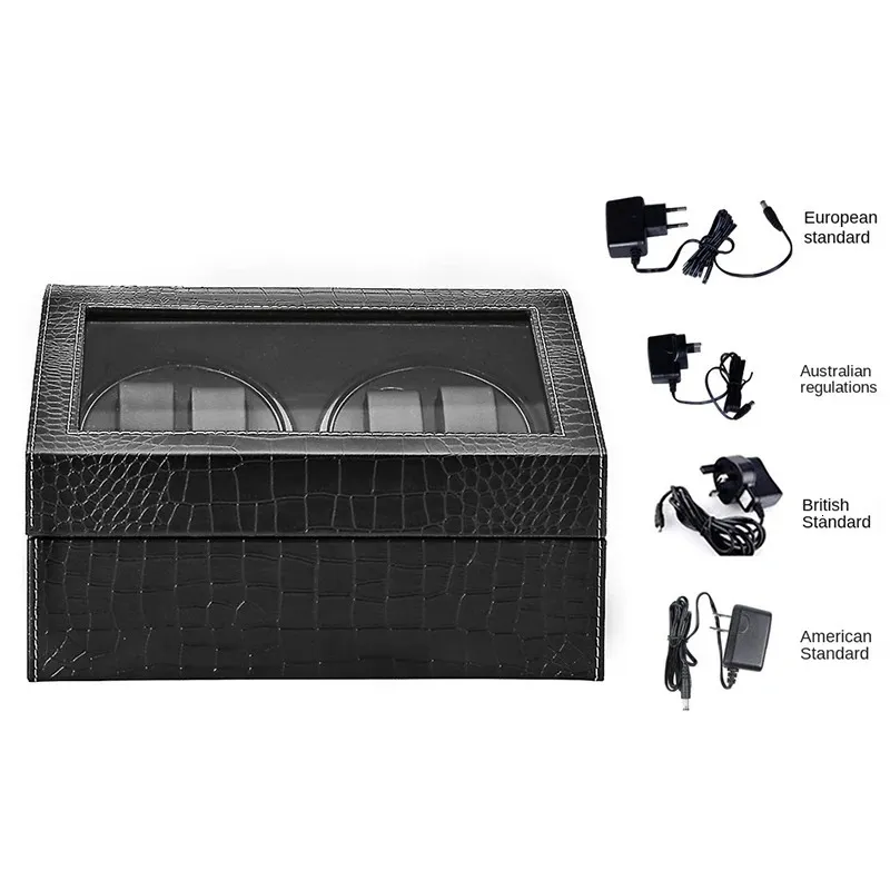 Rotating Watch Display Case - Automatic Watch Winder Box with Silent ...