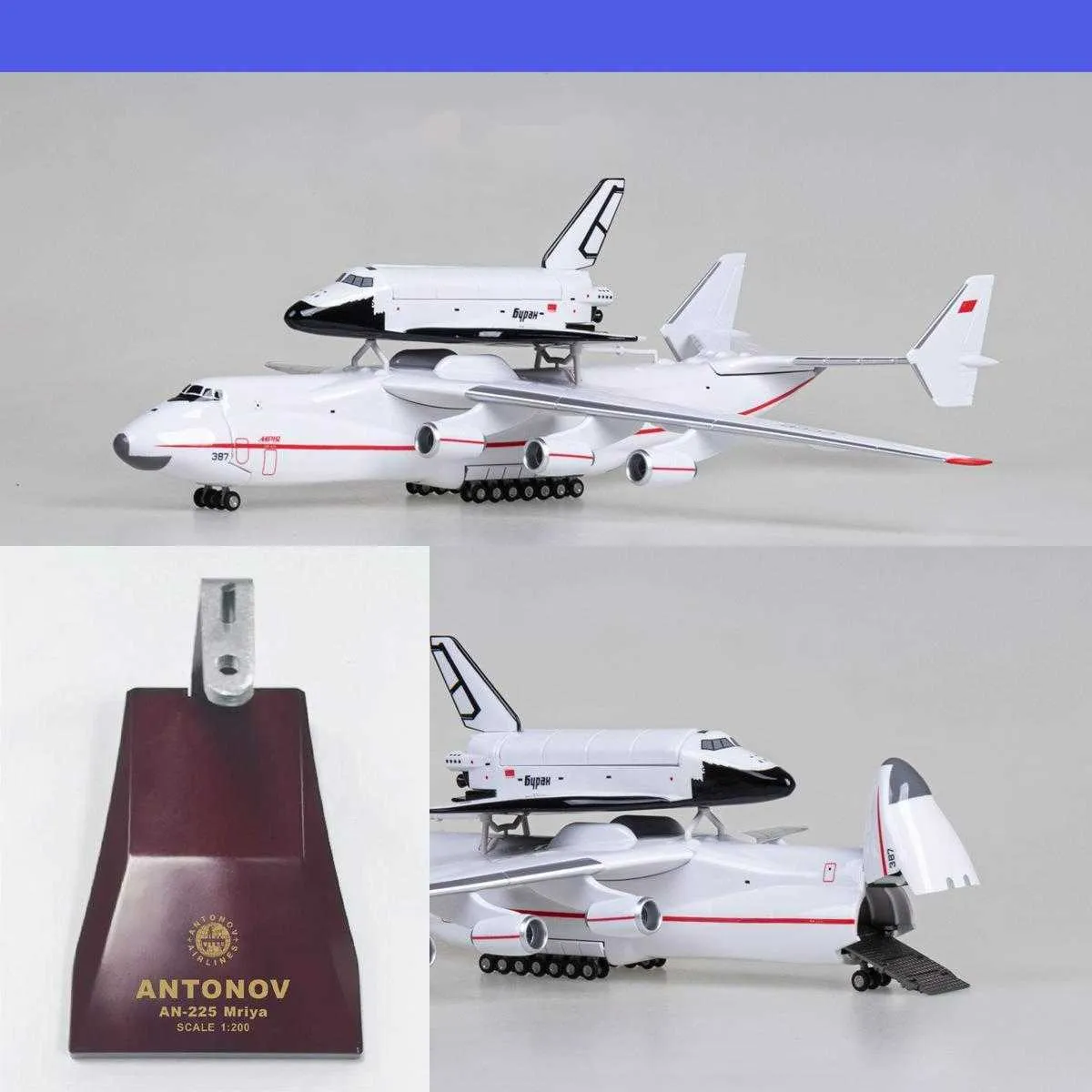 An 225 Mriya CCCP 1/200 Scale Antonov RKK Model Aircraft Model For ...