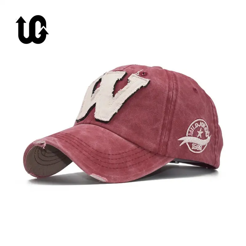 DHgate.com:Cotton Distressed Baseball Cap with Custom Embroidered ...
