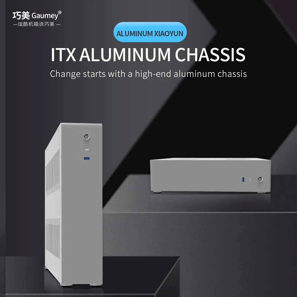 DHgate.com:"Compact Mini-ITX Case: Aluminum Alloy, Black, w/ Tempered ...