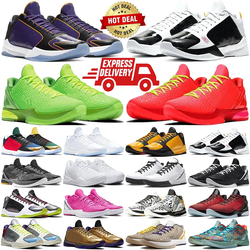 Kobe 6 Protro Reverse Grinch Basketball Shoes Comfortable, Stylish ...