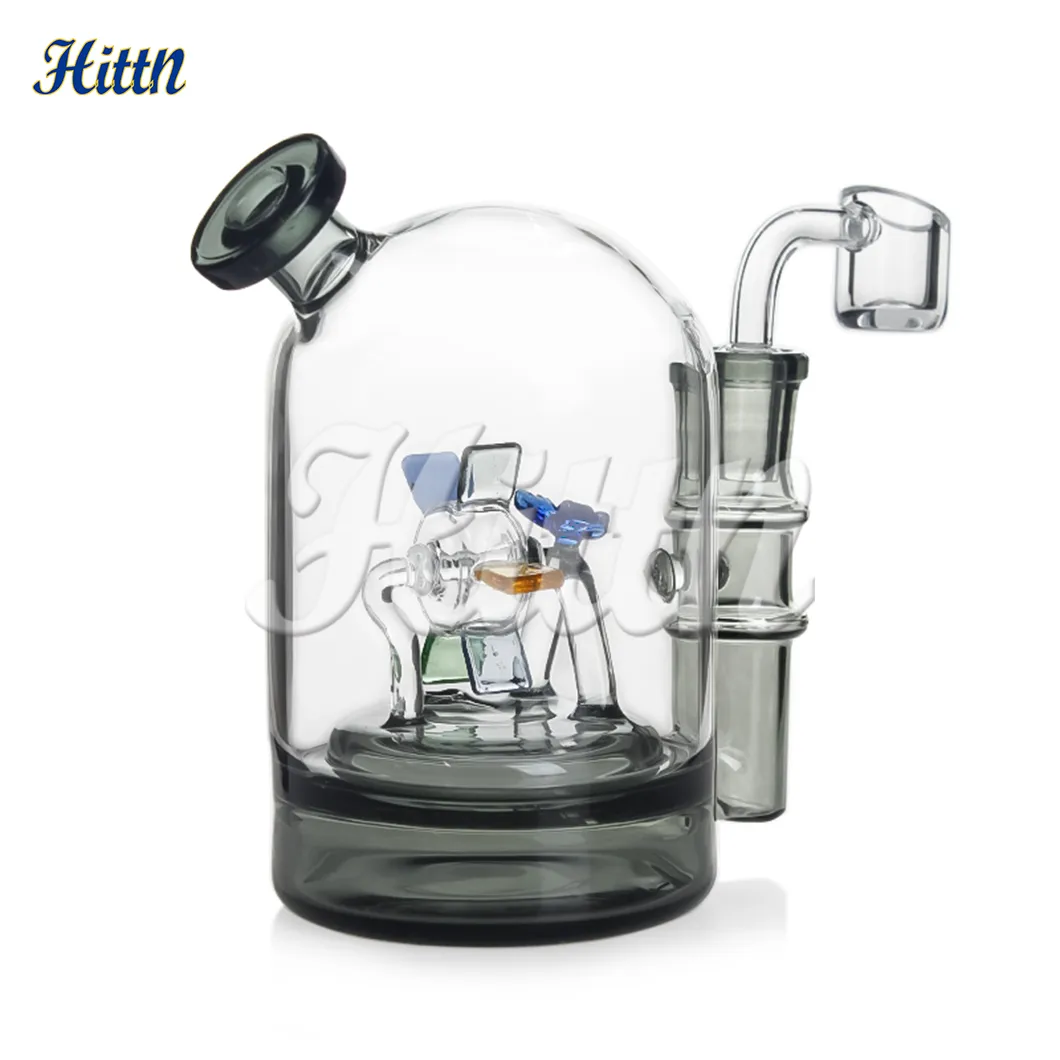 Mini Hookah Dab Rigs Color Rotating Windmill Perc Oil Rig 5.5 Inches ...