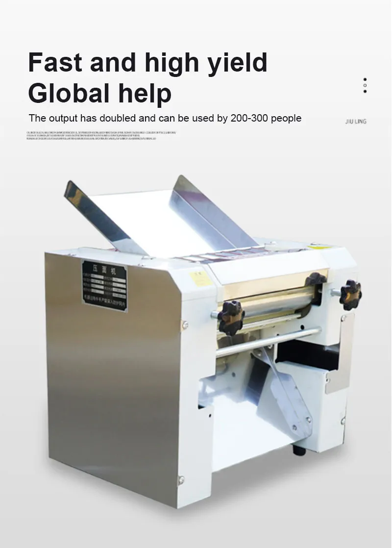 Electric Dough Roller Sheeter Steel Noodle Dumpling Pasta Maker Making ...