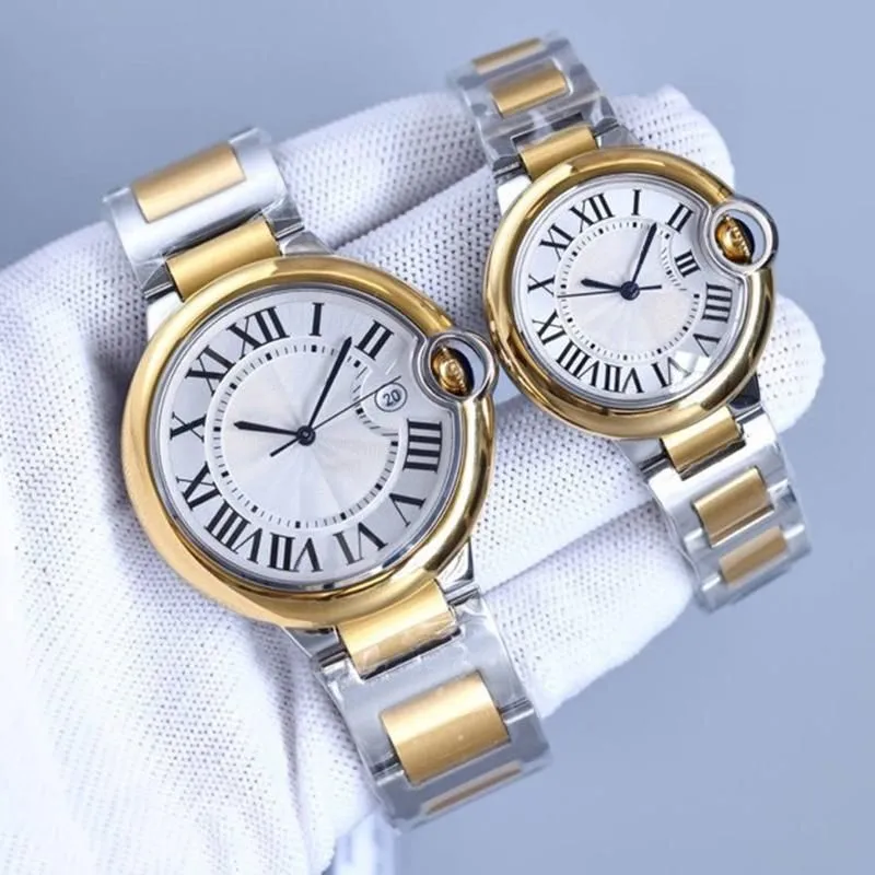 Luxury Designer Classic Ladies Watch Round Gold Quartz Stainless Steel ...