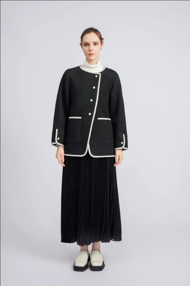 DHgate.com:Women's Wool Autumn Winter Flip Collar French Small ...