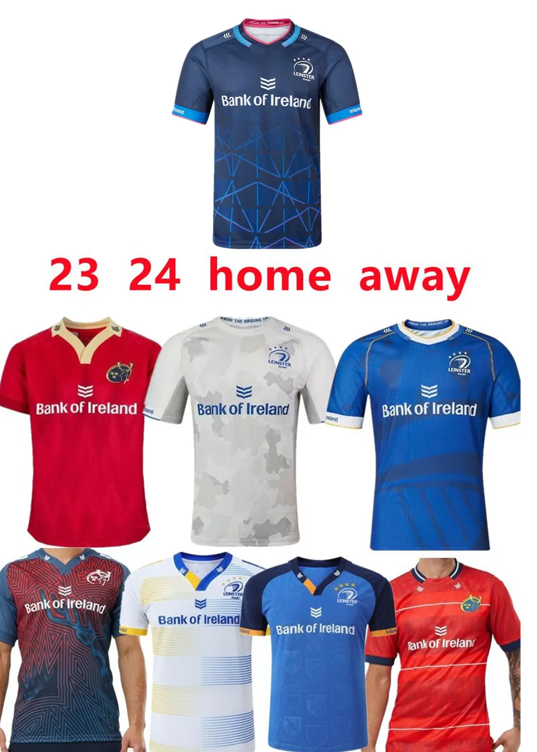 Leinster MUNSTER Montpellier Rugby Jersey S 3XL Sizes EUROPEAN ...