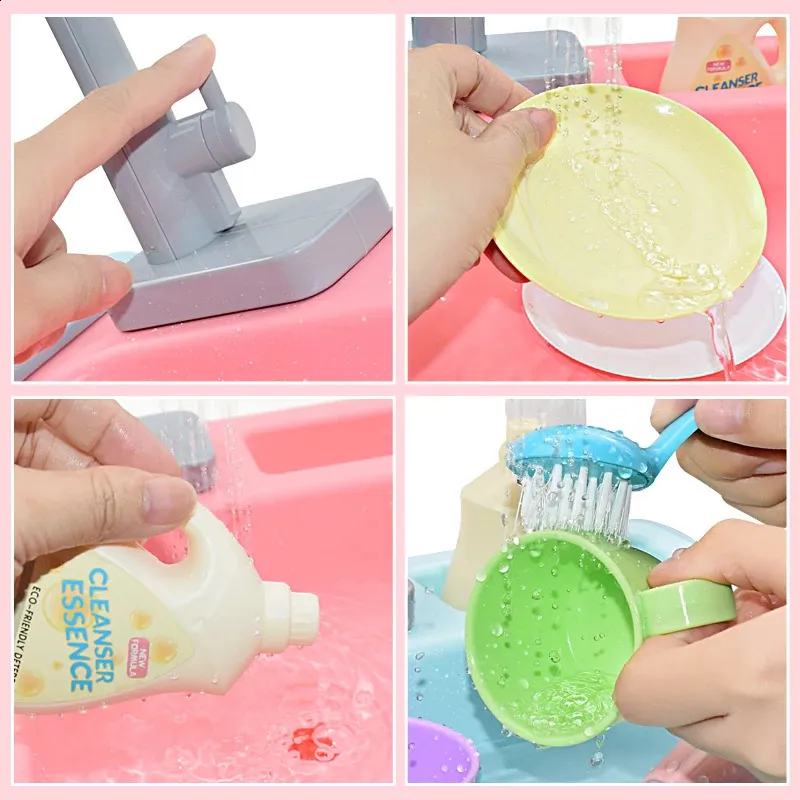 Kids Wooden Tool Box Set - Pretend Play Construction Workshop with ...