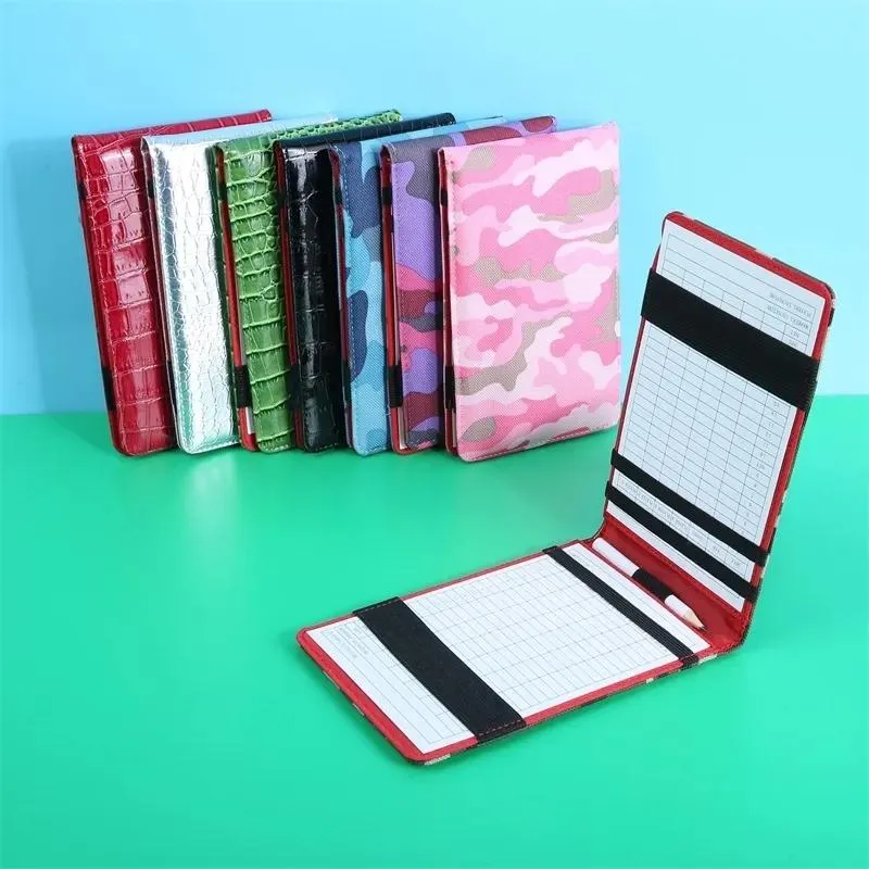 Premium PU Leather Golf Scorecard Holder Set - Includes Training ...