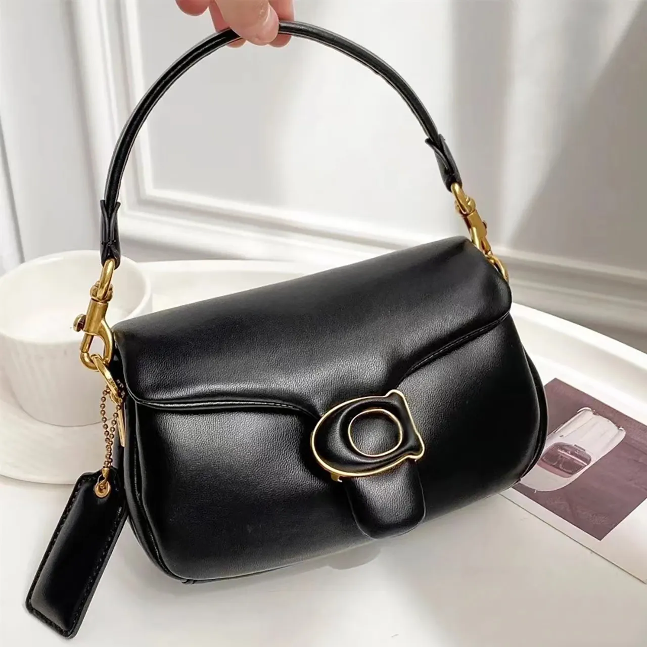 Luxury Designer Tote Bag For Women Classic Soft Buckle Handbag With ...