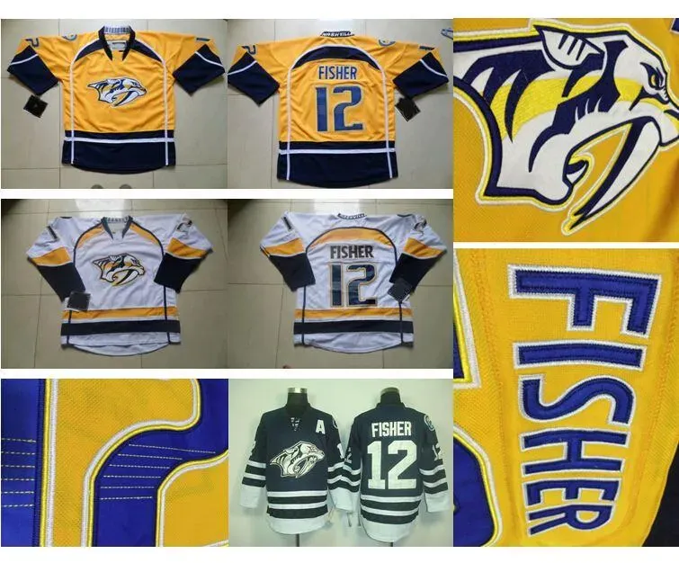Factory Outlet New Arrival #12 Mike Fisher Jersey Nashville Predators ...