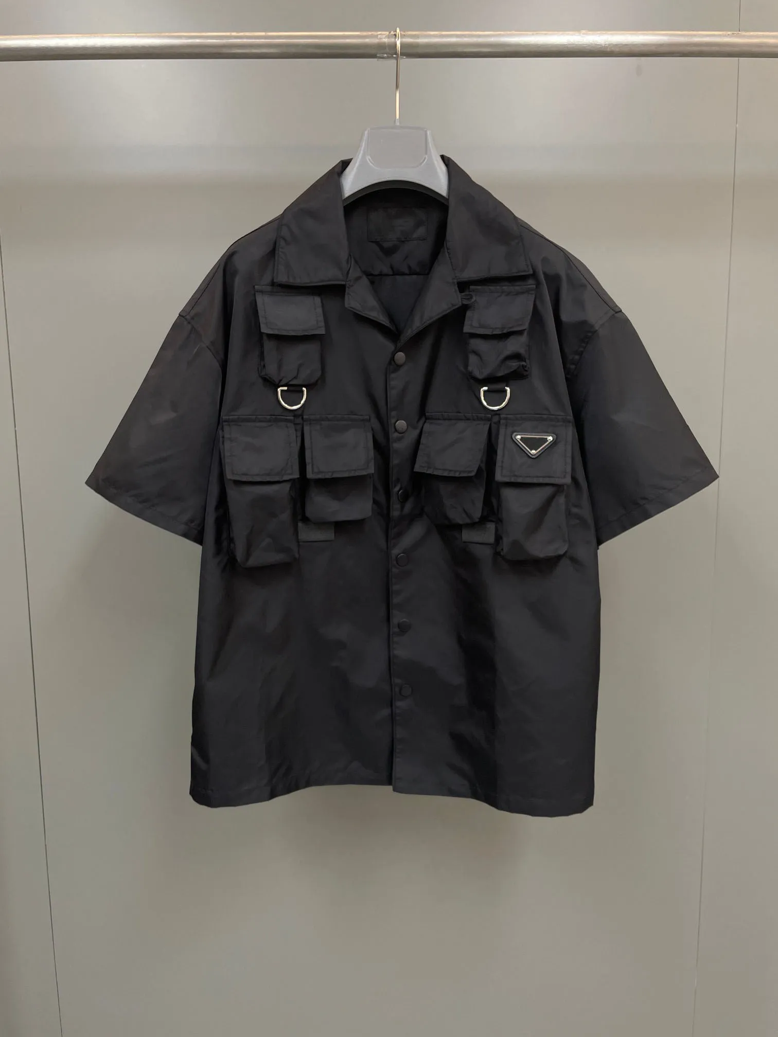 Men's Patchwork Cargo Shirt Stylish Multi Pocket... From ...