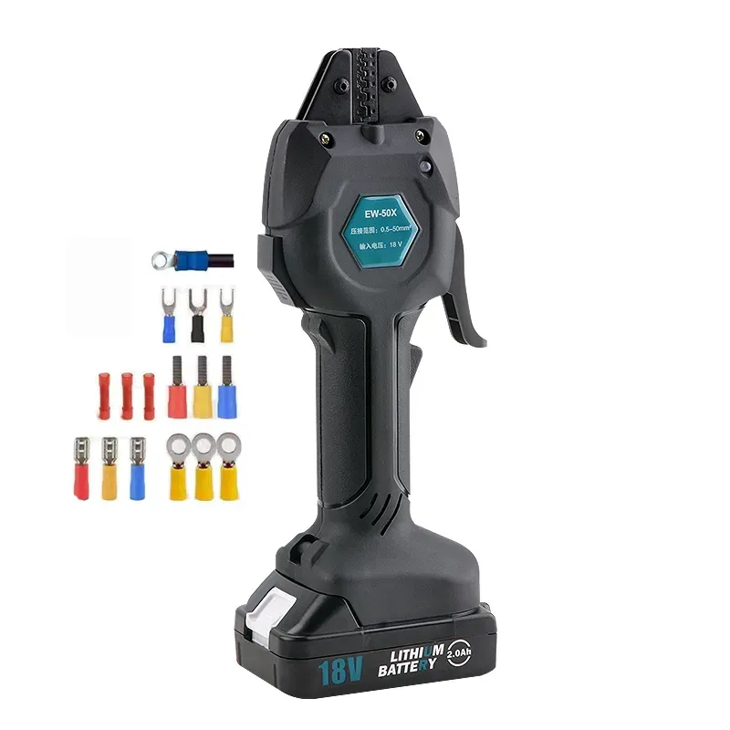Electric Wire Crimper: Battery Powered Handheld Cable Wire Crimper ...