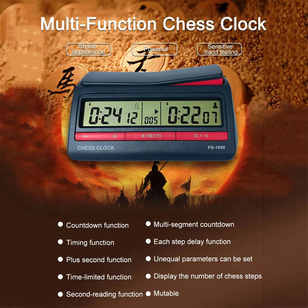 Digital Chess Clock Timer Professional Competition Chess Stopwatch ...