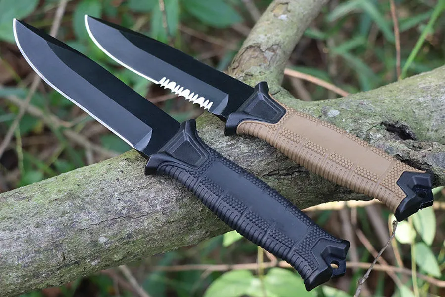 DHgate.com:New G1600 Survival Straight Knife 12C27 Black Titanium ...