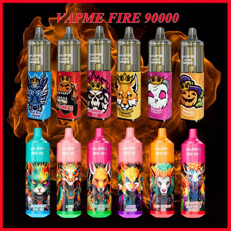 Original VAPME FIRE 9000 9k Puffs Disposable E Cigarettes 18ml ...