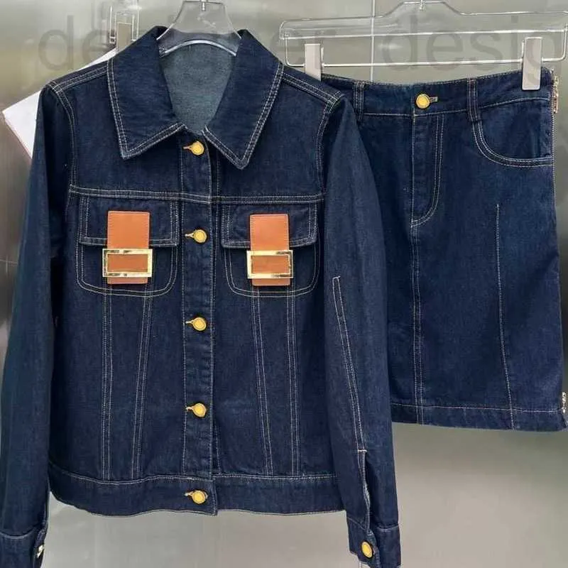DHgate.com:Womens Designer Luxury Denim Jacket with Contrast Color ...