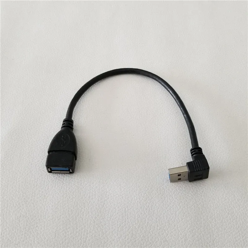 90 Degree Angle Ethernet Cable USB 3.0 Extension Cable Down Angle Male ...