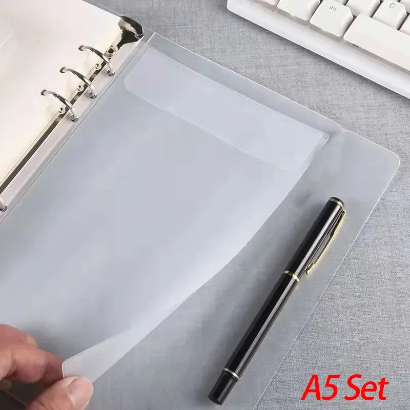 DHgate.com:A5 PVC Zipper Binder File Bags Plastic Clear Loose Leaf ...
