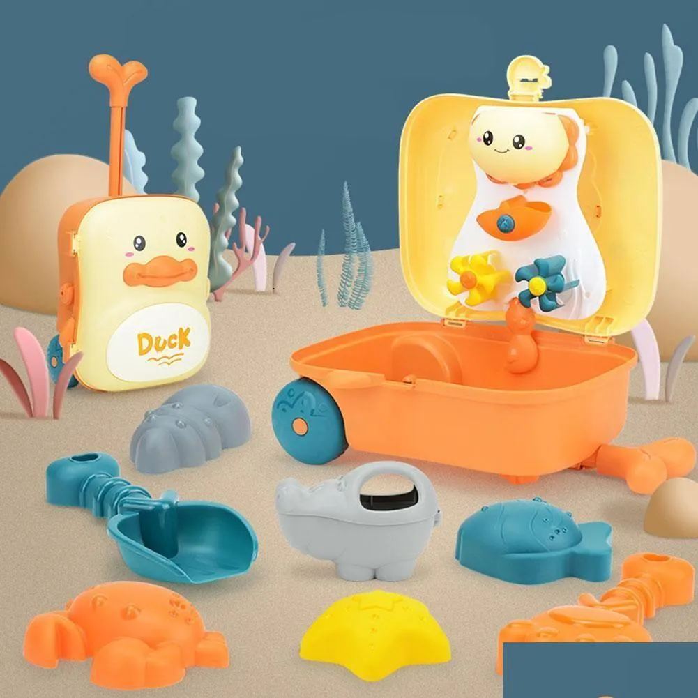 DHgate.com:Mini Portable Beach Sand Toy Set with Trolley Case, Summer ...