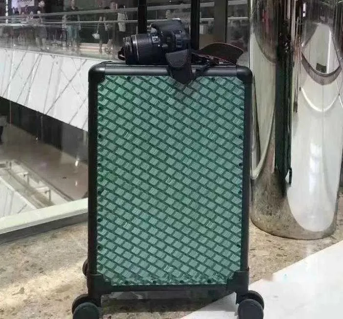 Texture PU Leather Trolley Trunk Purse Rod Spinner Wheel Carry On 2024 ...