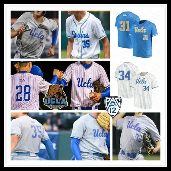 Custom UCLA Baseball Jersey - Men's College Jersey, Player Options ...