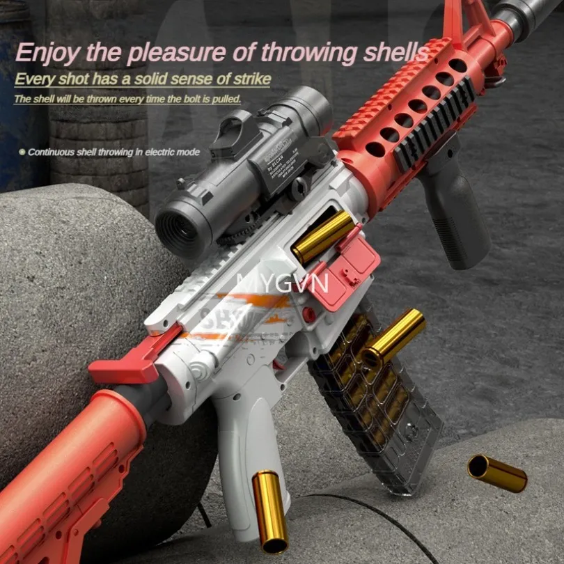 Electric Shell Ejecting Toy Gun: M416 Automatic Blaster For Adults ...
