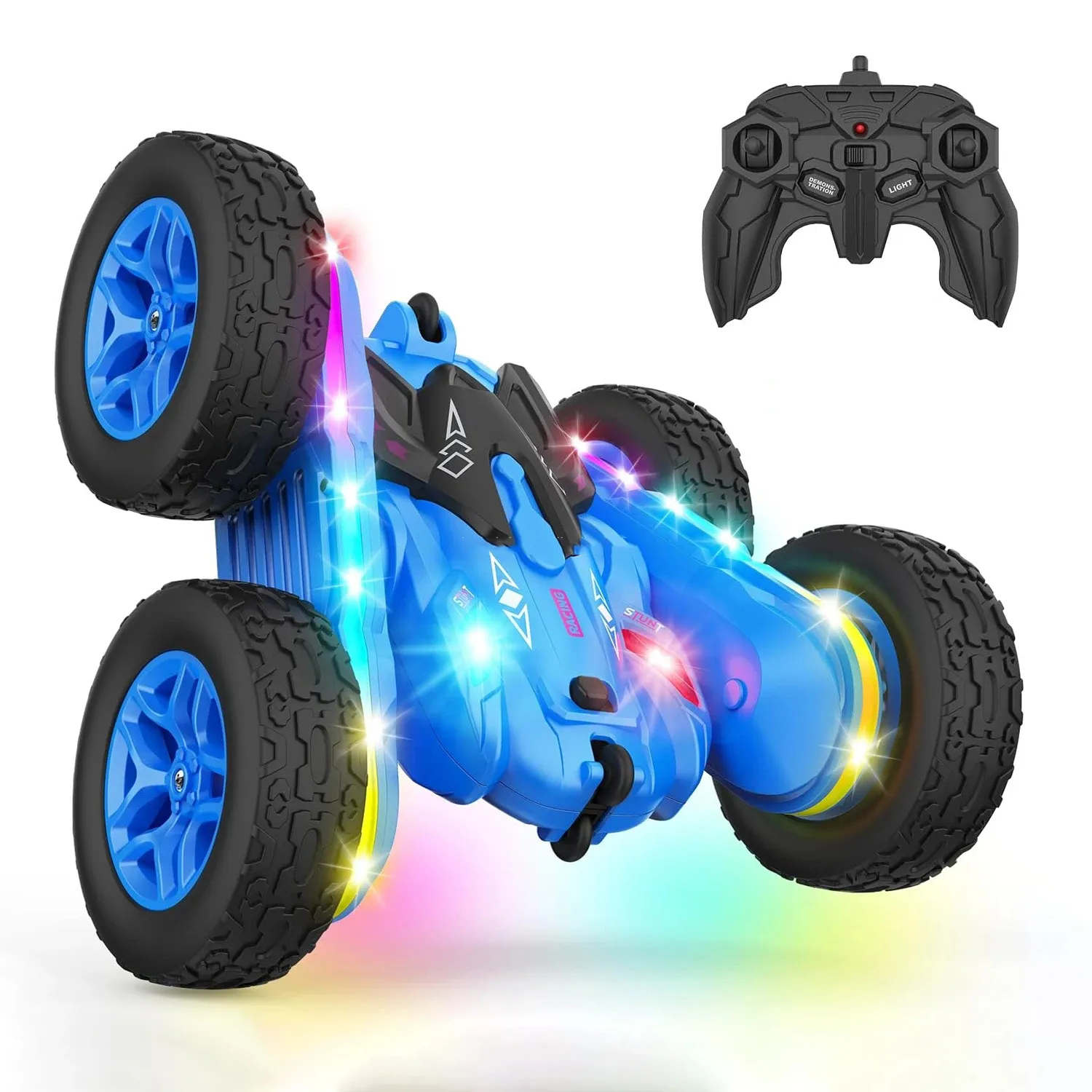 4WD RC Car: Double Sided Stunt Vehicle With 360° Rotation, High Speed ...
