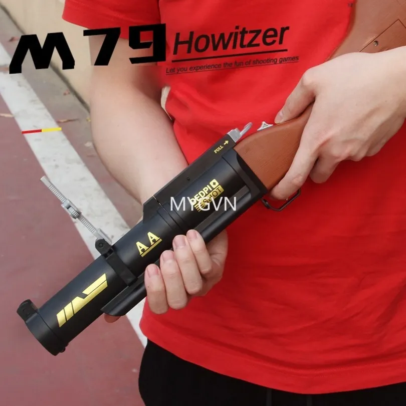 Toy Howitzer Rocket Launcher Soft Bullet Shooting Model For Boys & Kids ...