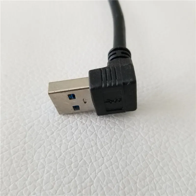 90 Degree Angle Ethernet Cable USB 3.0 Extension Cable Down Angle Male ...