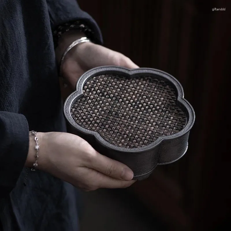 DHgate.com:Japanese Style Tea Trays Set Pure Tin Old Pot Tray for Retro ...