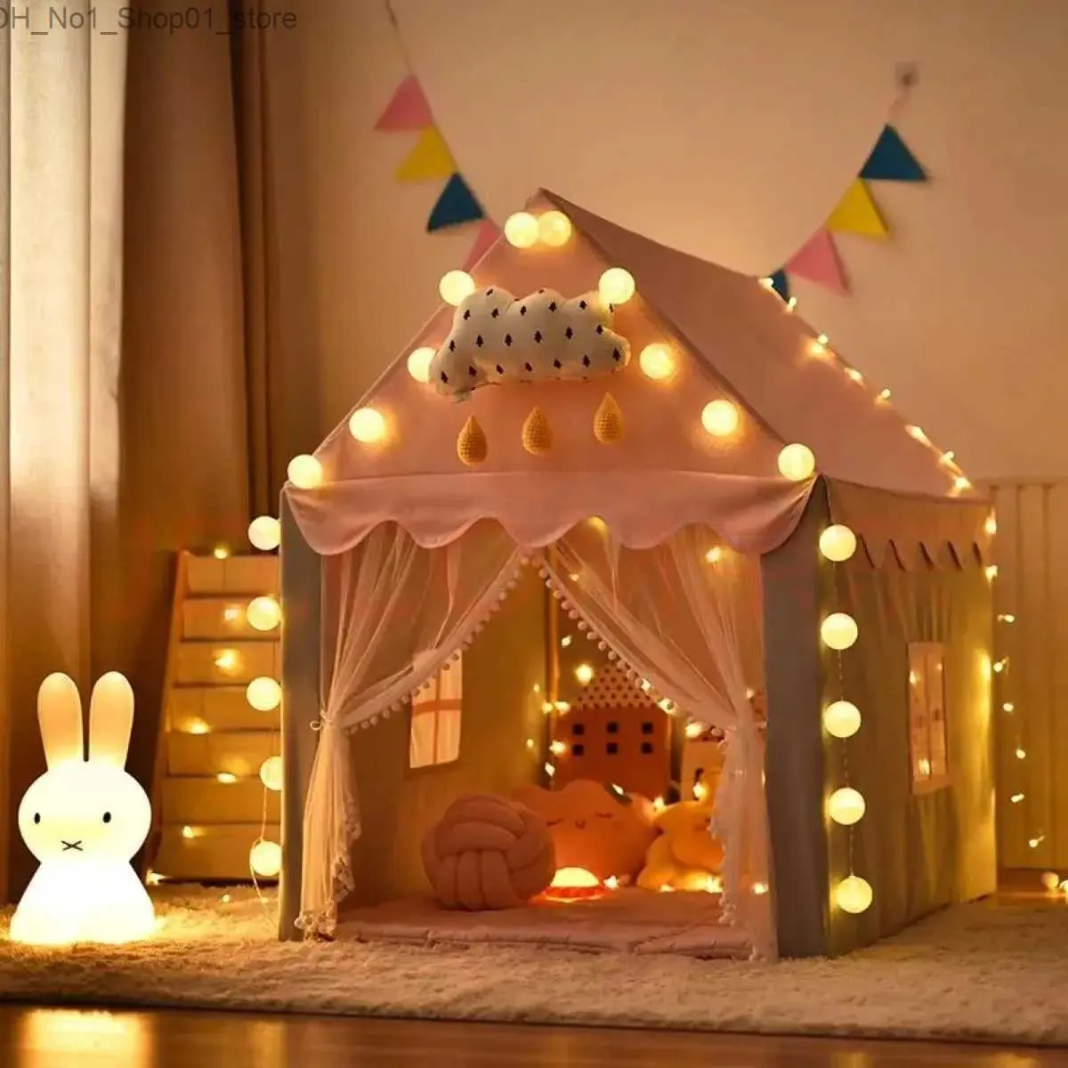 DHgate.com:Pink Princess Play Castle | Indoor & Outdoor Foldable ...